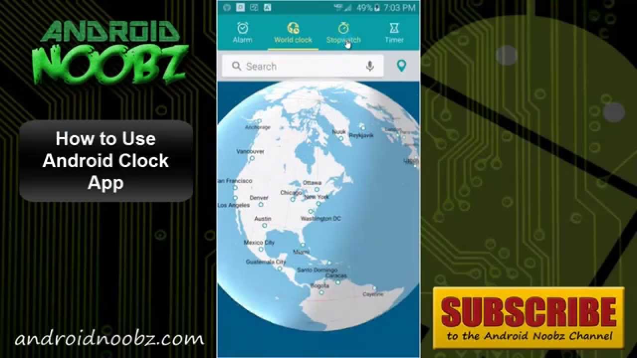 How to Use the Stopwatch, Timer and Alarm Clock on Android - YouTube
