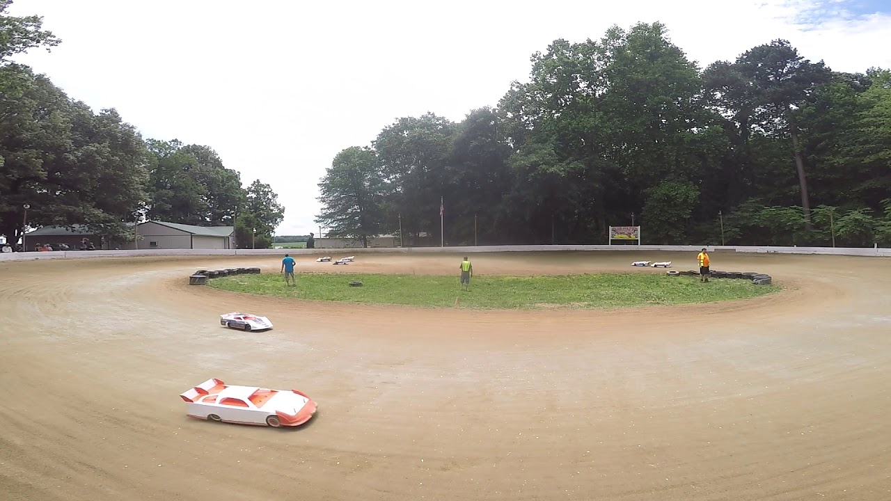 Mayhem 6/24/18 Club Milton Speedway 1/5 Super Late Model 50 lap A Main ...