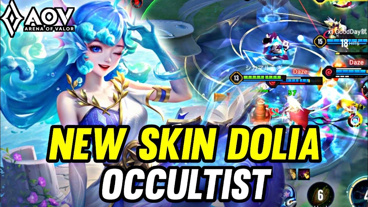 AOV : NEW SKIN DOLIA OCCULTIST GAMEPLAY - ARENA OF VALOR LIÊNQUÂNMOBILE ...