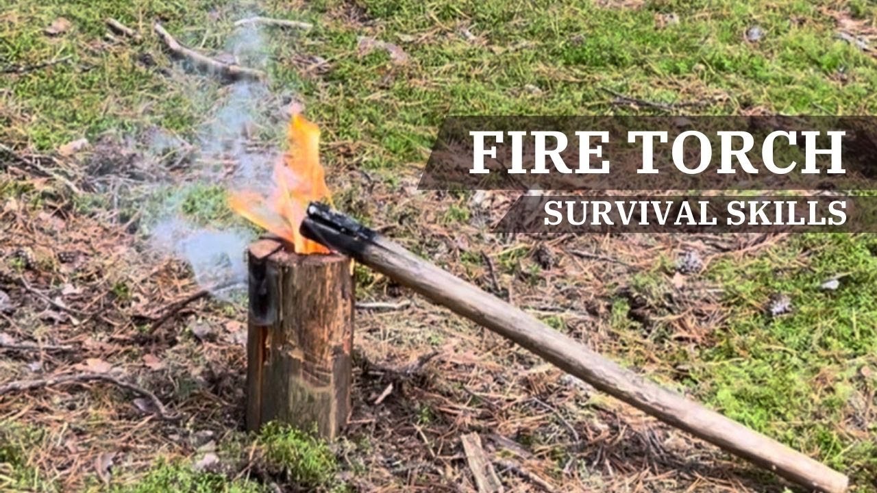 Make Your Own Fire Torch - YouTube
