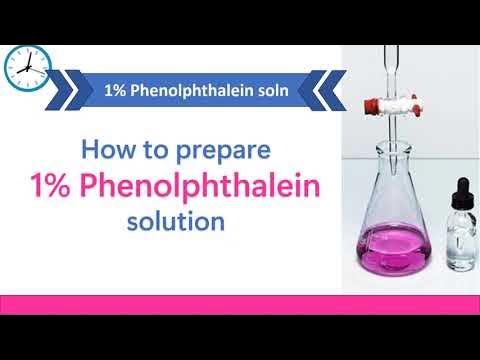How to prepare 1% Phenolphthalein solution | Phenolphthalein indicator - YouTube