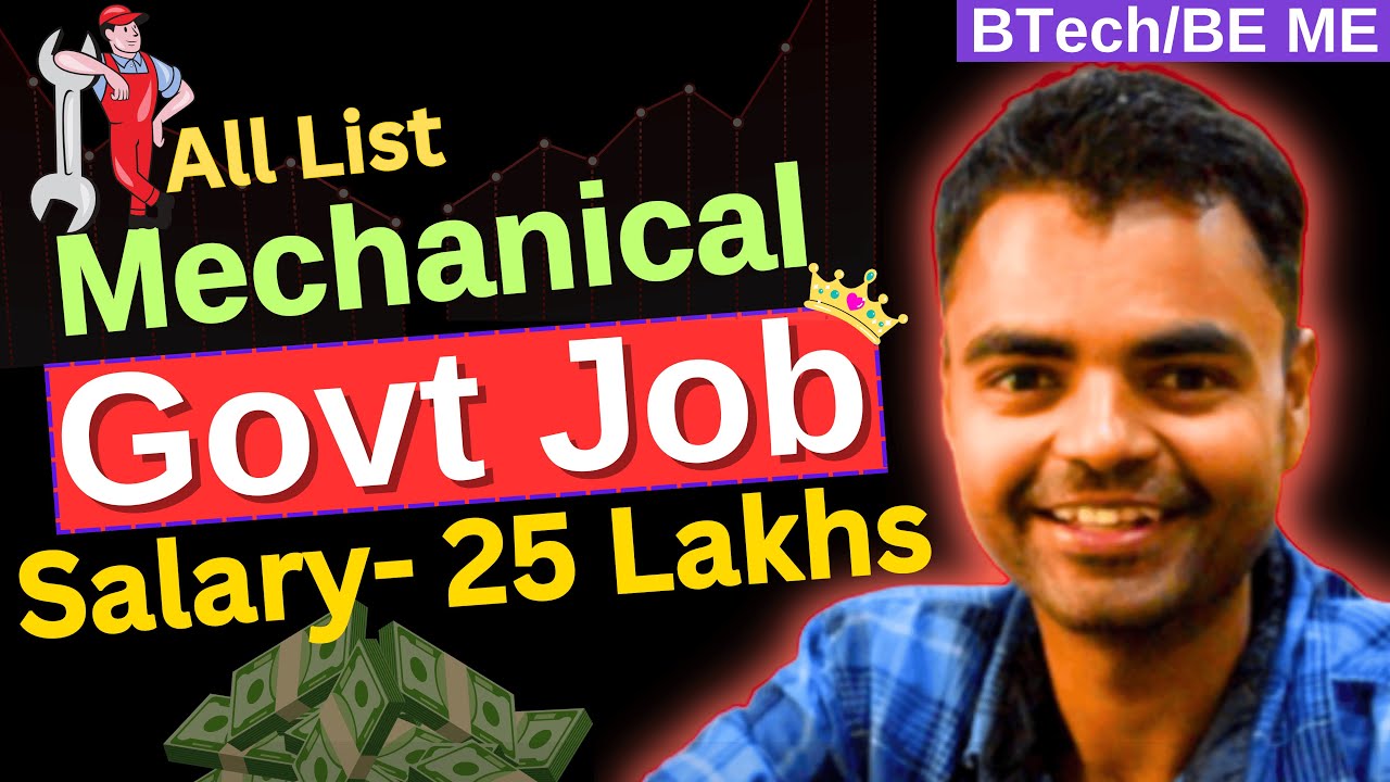 BTech Mechanical Engineering Govt Jobs, Govt Jobs After BTech ...