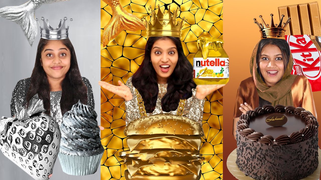 GOLD VS SILVER VS BRONZE FOOD CHALLENGE 🤩 PART 2 | ഒരു അടിപൊളി ഫുഡ് ...
