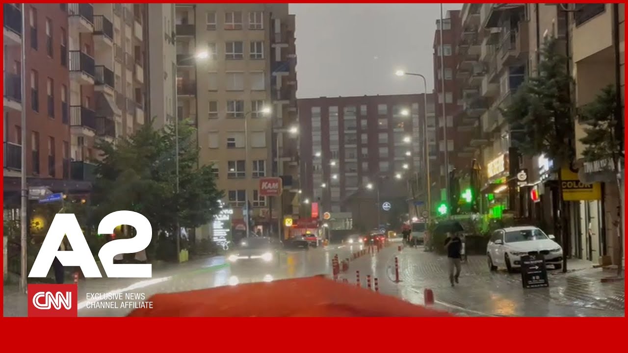 "Çmendet" moti në Kosovë, breshër dhe shi, përmbyten rrugët e ...