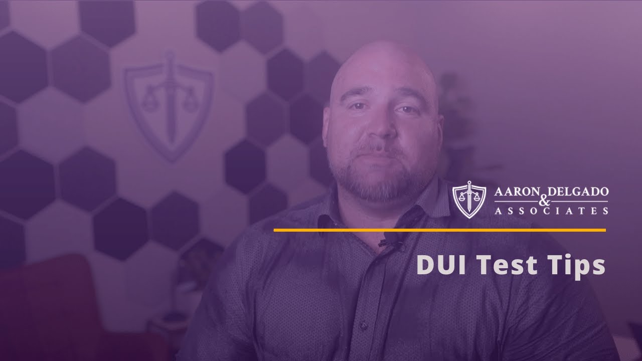 DUI Test Tips - YouTube