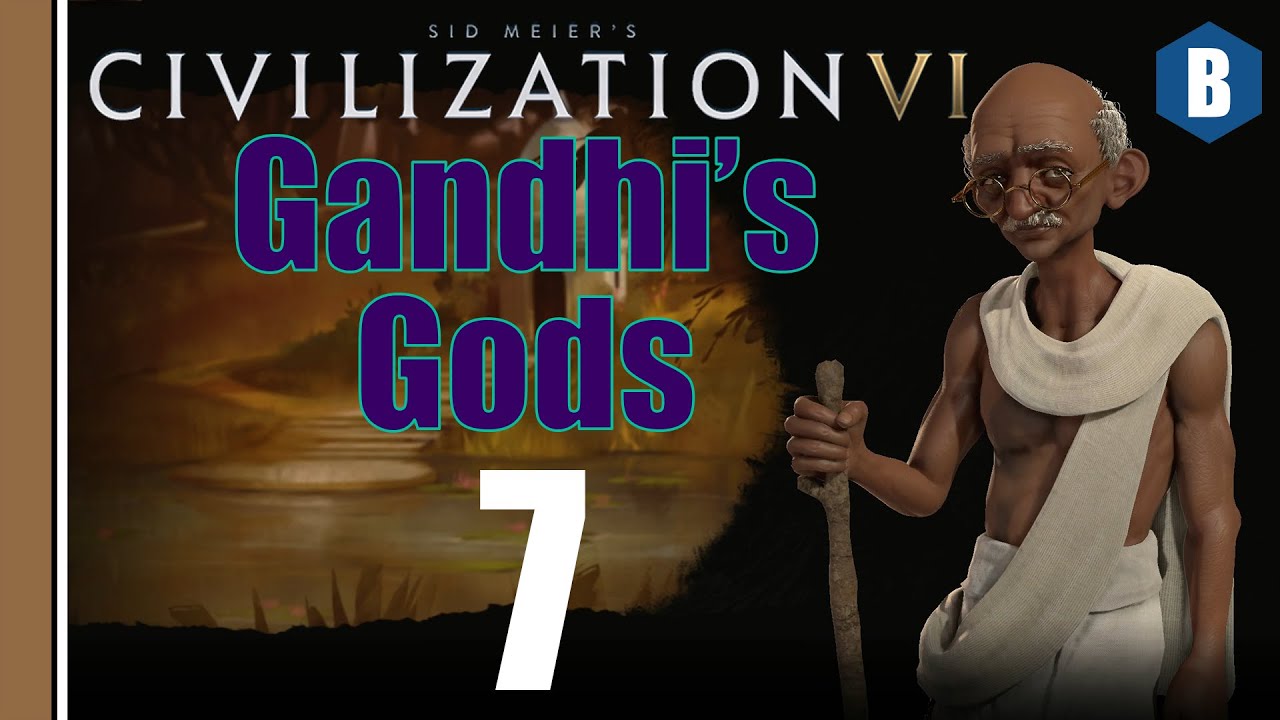 CIV 6 - Finally getting our Tier 2 Government - INDIA (DEITY) - Gandhi ...