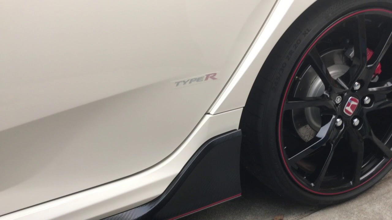 Honda Civic Type R... Stickers laterales - YouTube