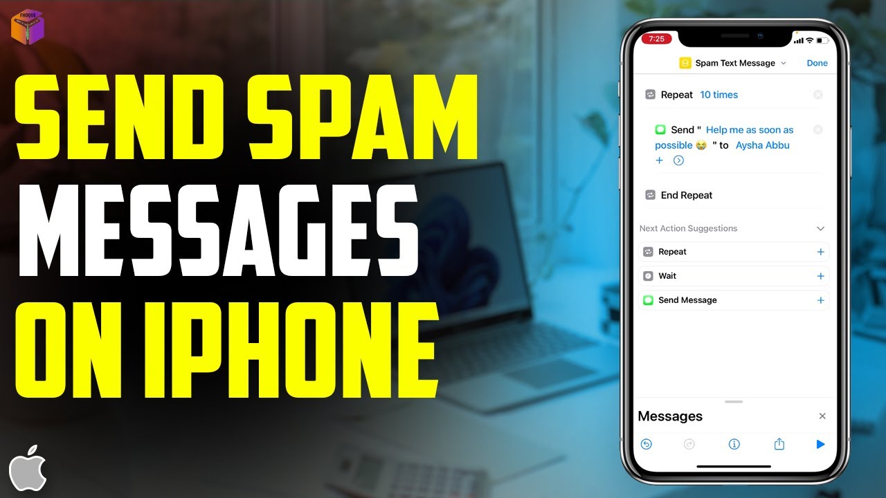 how to send spam text messages from iPhone 2023 | F HOQUE | - YouTube