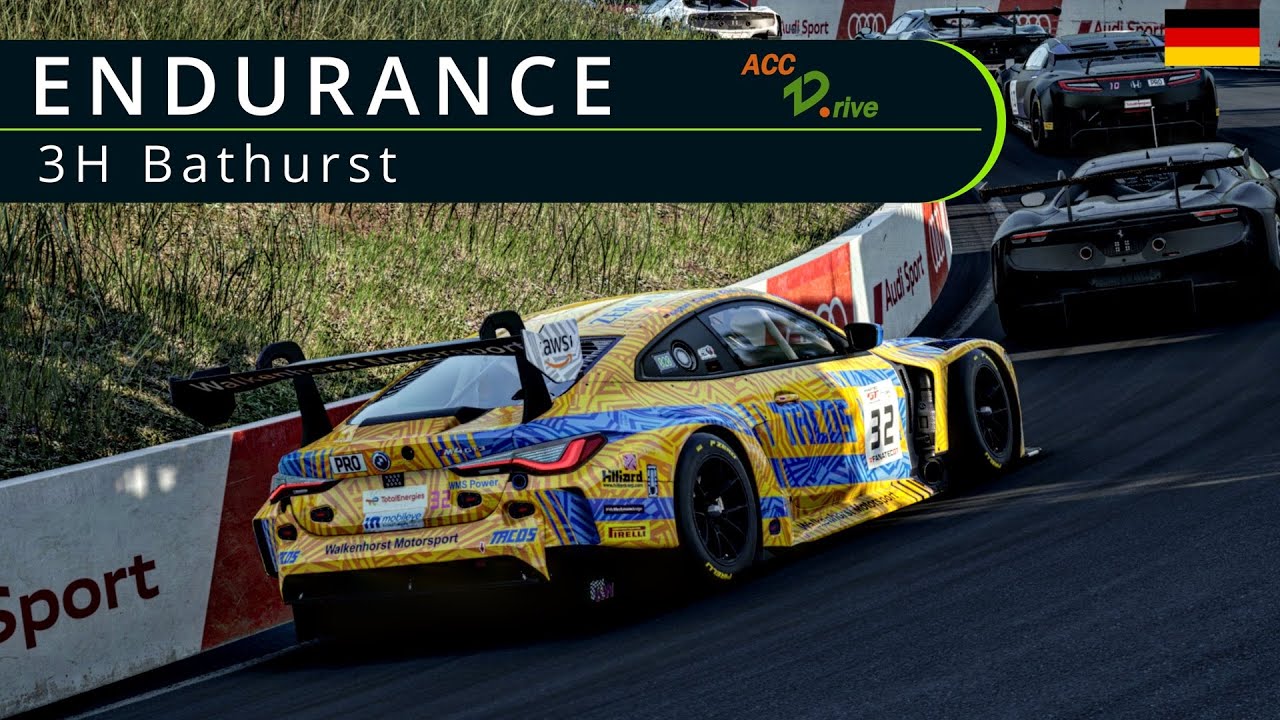 [DEU] ACC Drive Endurance S18 R11: 3H Bathurst - YouTube