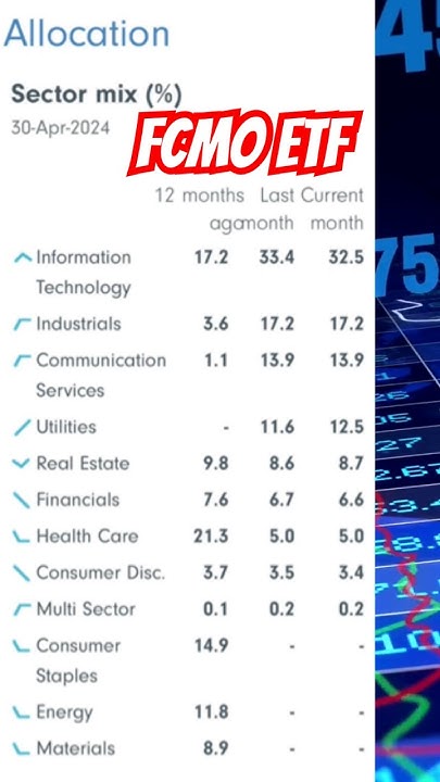 FIDELITY U.S MOMENTUM ETF (FCMO ETF) SECTOR ALLOCATION 📈 - YouTube