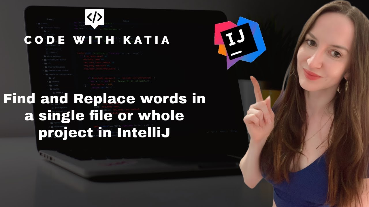 Find and Replace string or symbol in a single file, module or whole project in IntelliJ - YouTube