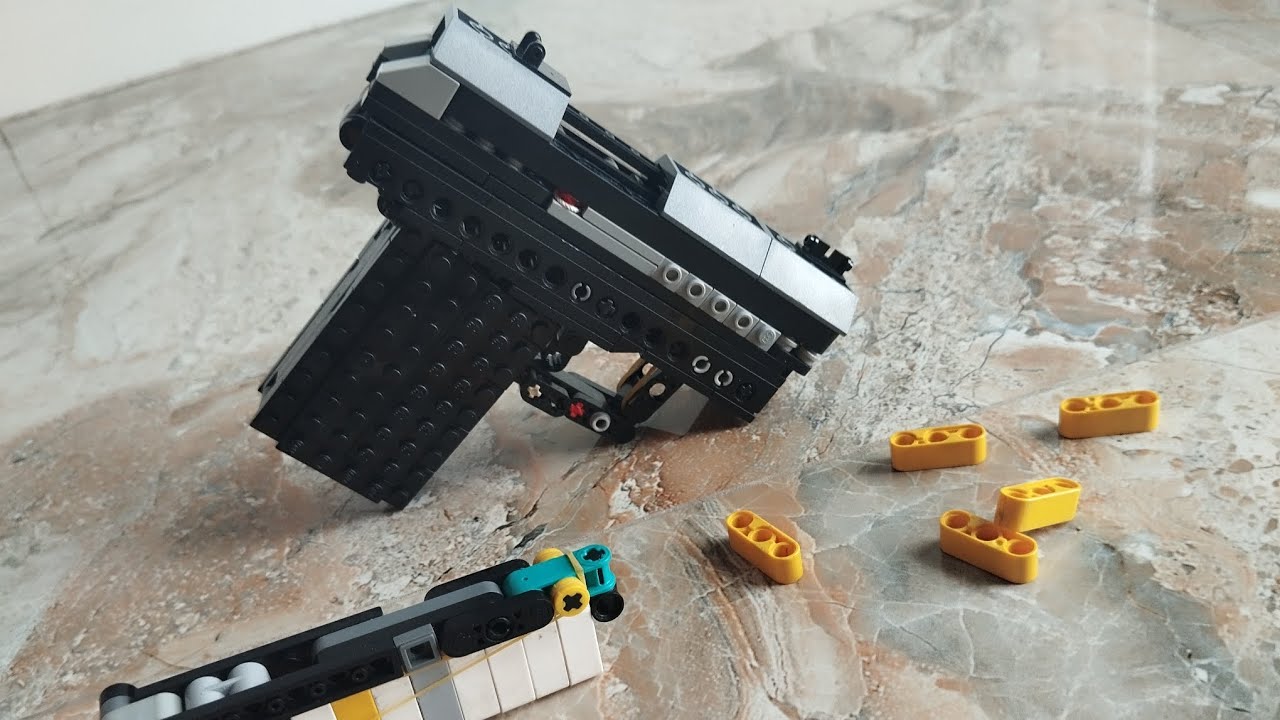 Lego pistol M&P (by me)(mechamnis)(tutorial) - YouTube