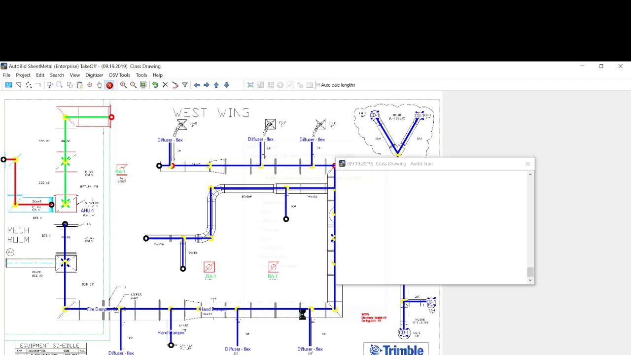 AutoBid SheetMetal 2018 On Screen View Audit Trail Changes - YouTube