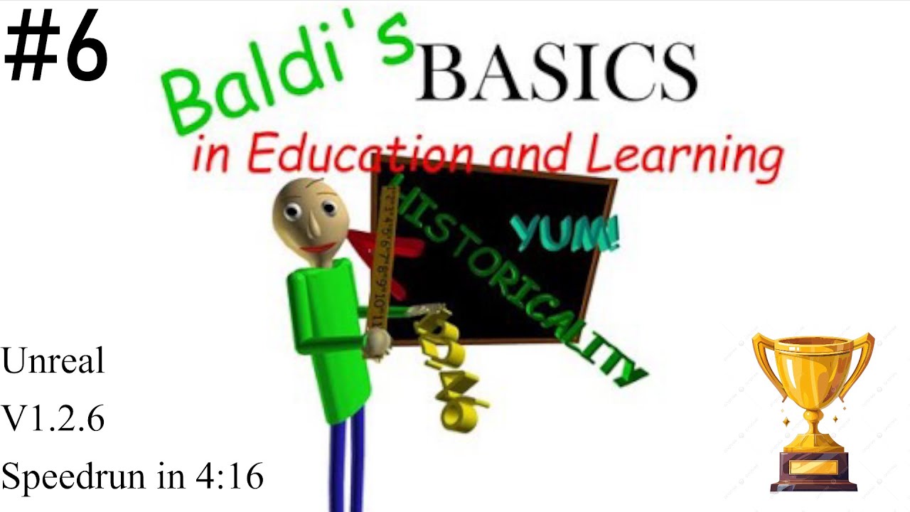 Baldi's Unreal basics Speedrun in 4:16 - YouTube