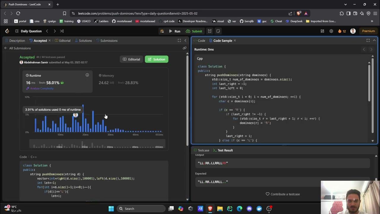 Leetcode Daily Challenge | 838. Push Dominoes | Interview Preparation - YouTube