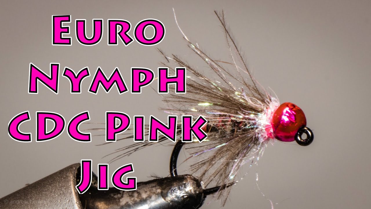 Fly tying with Andrew Herkes - How to tie the Pink CDC Euro Nymph - YouTube