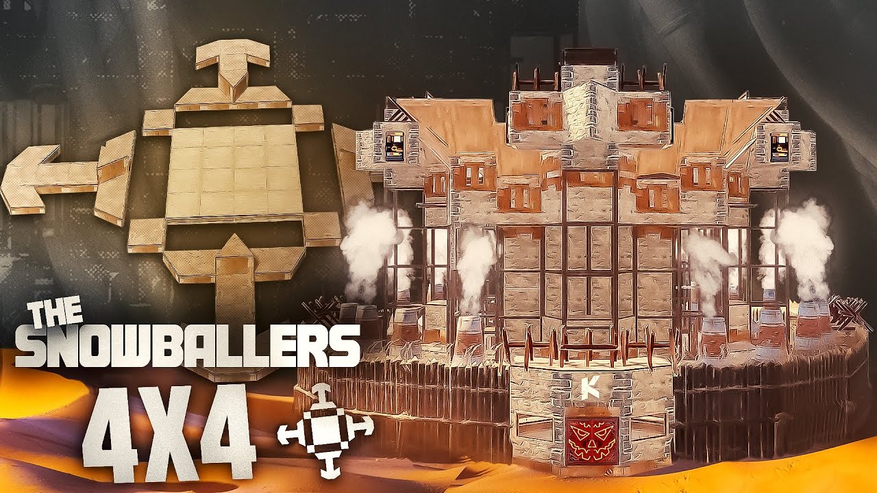 The Snowballer's 4x4 Cheap & Effective Rust Base Design 2024 - YouTube