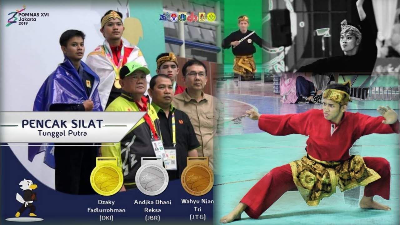 POMNAS 2019 Tunggal Putra Pencak Silat | Juara 1 2 3 - YouTube