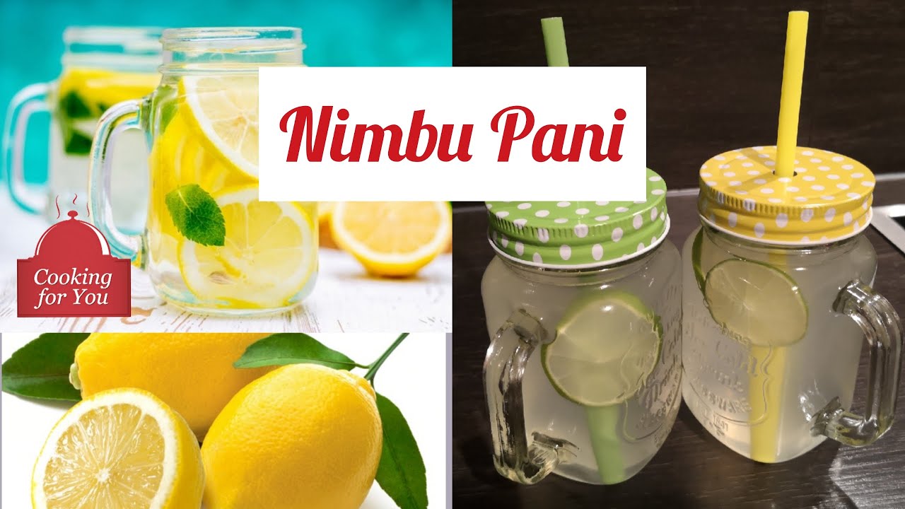 Nimbu Pani / Lime Juice / Lemon Sharbat / Cooking For You - YouTube