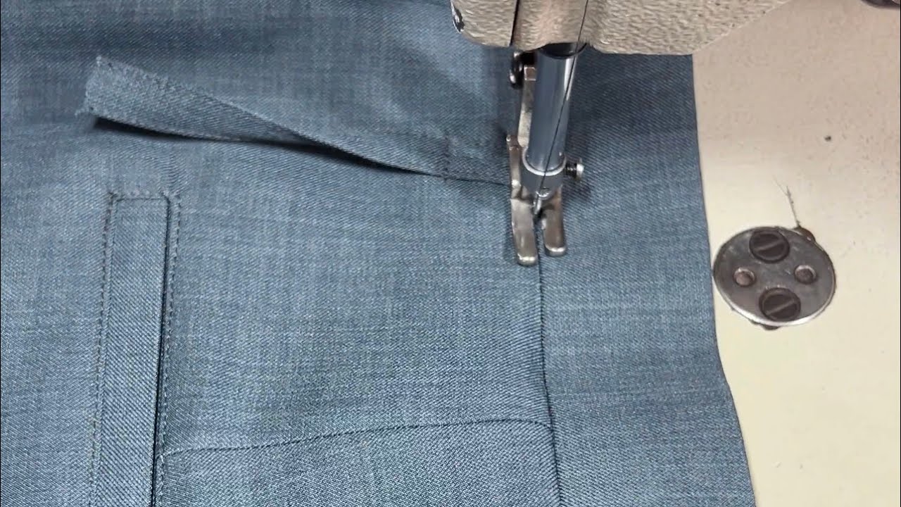 Traditional men's trousers sewing techniques - YouTube