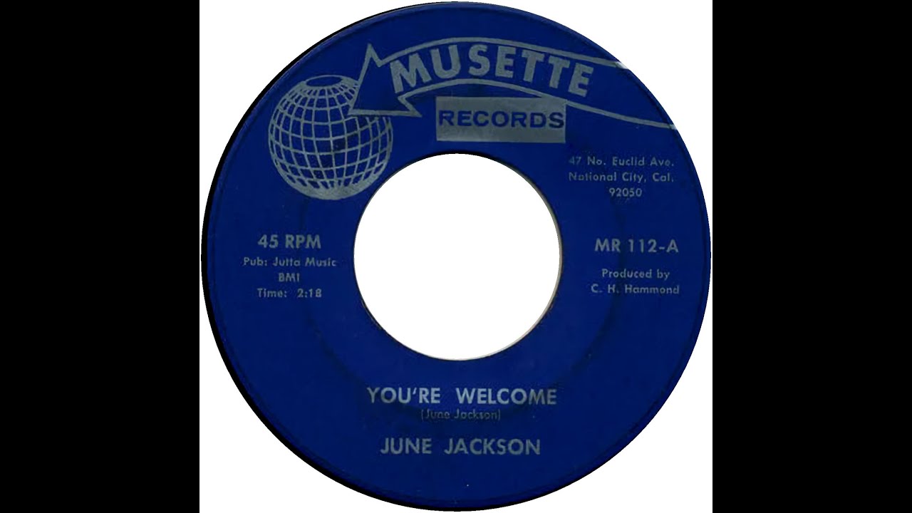 JUNE JACKSON & GROUP YOU'RE WELCOME - YouTube