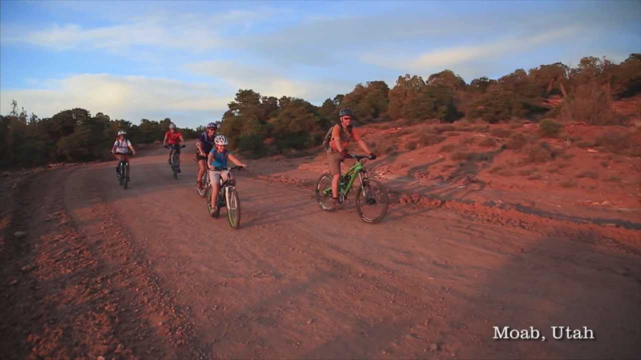 Moab Biking - Sunrise Downhill Ride - YouTube