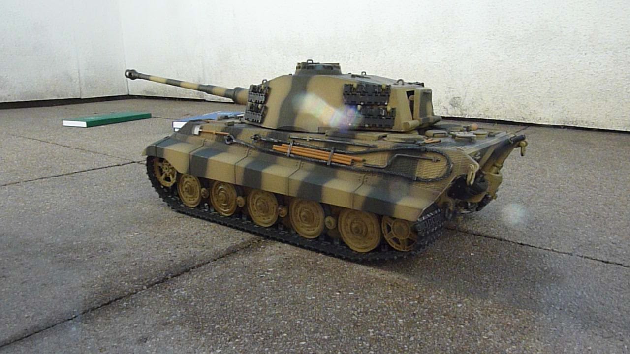 RC Tiger II, King Tiger / Königstiger, 1/16, Testfahrt Testdrive - YouTube