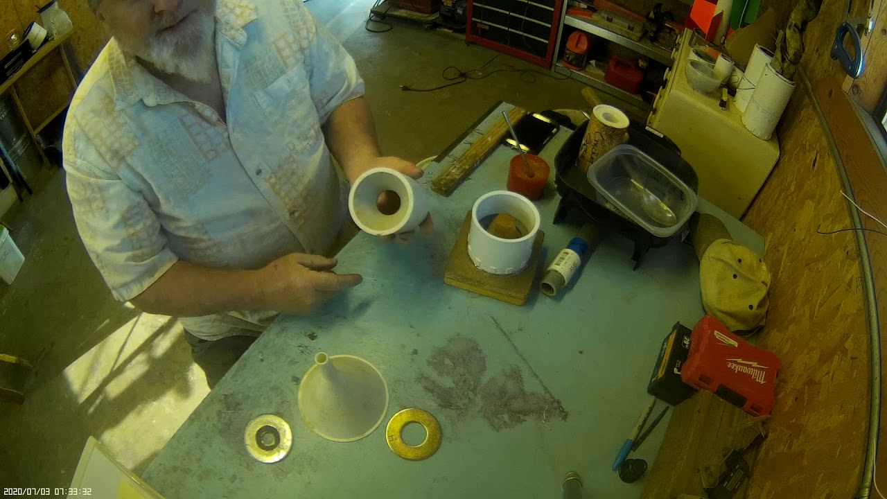 Building a PVC rocket nozzle for a M 3000 sorbitol motor - YouTube