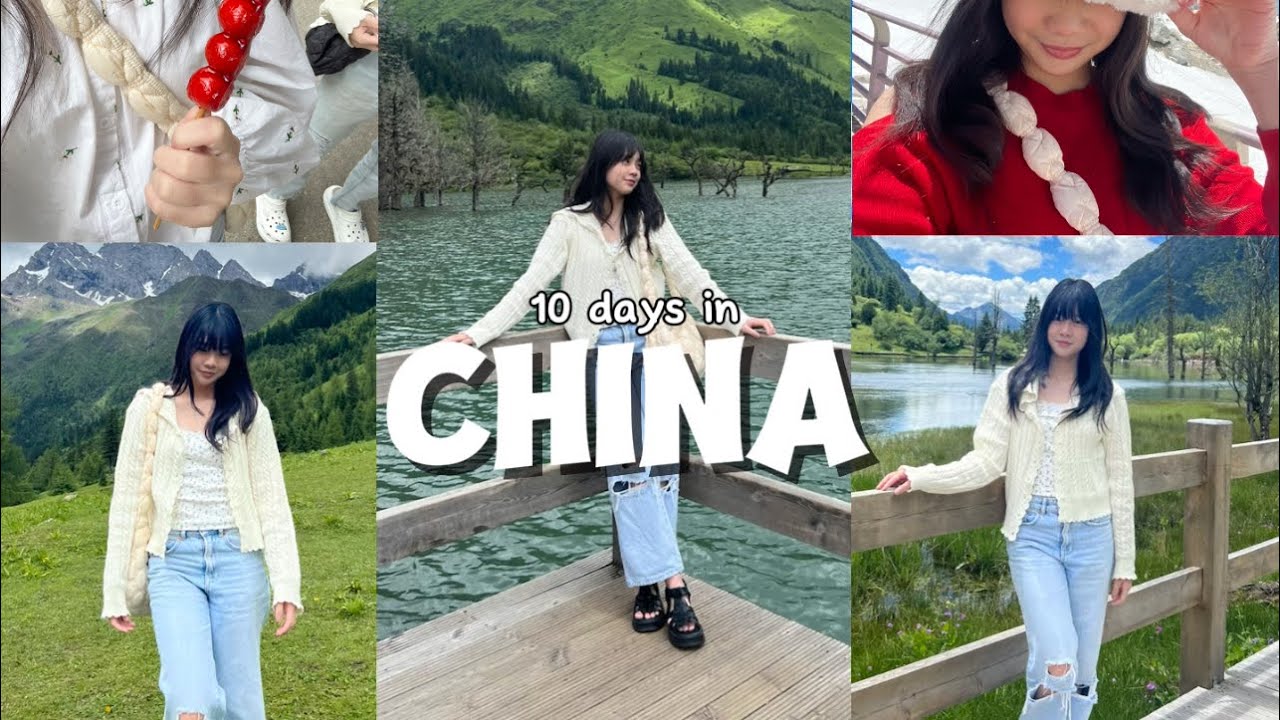 CHINA TRAVEL VLOG: exploring scenic areas, glaciers, chongqing, chengdu ...