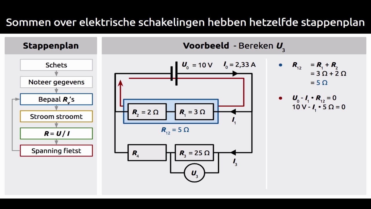 Elektrische schakelingen stappenplan - YouTube