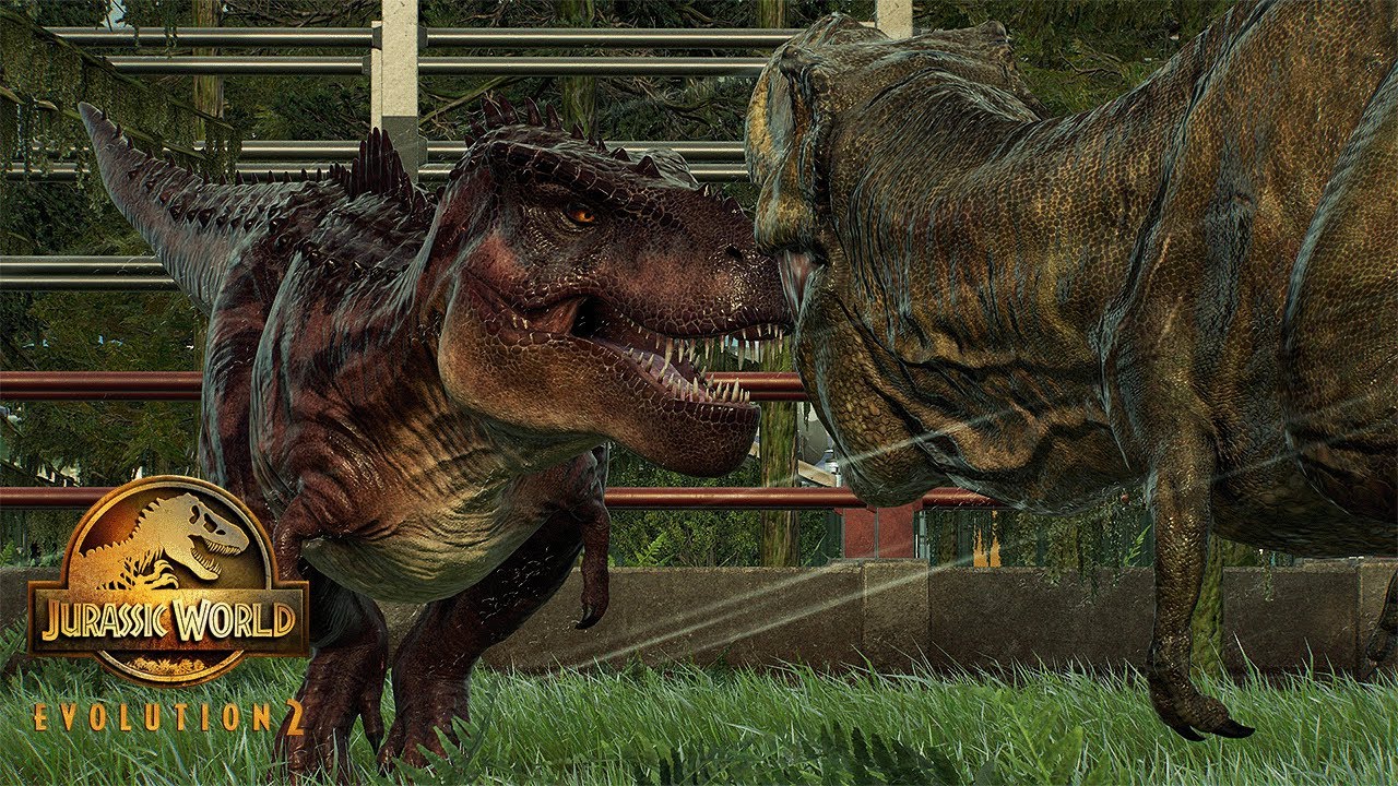 REXY (Dominion) VS TARBOSAURUS (Camp Cretaceous) During a Storm ...