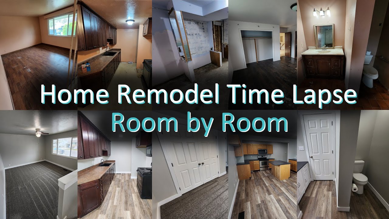Full Home Remodel Time Lapse - Room by Room - YouTube