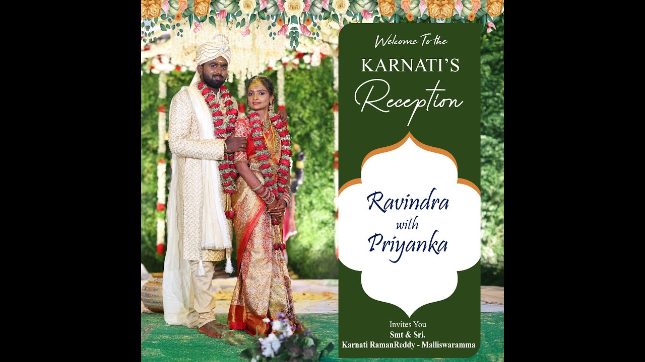 Ravindra Reddy Weds Priyanka Reception Live 09-05-2025 - YouTube