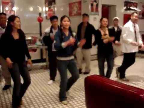 JOHNNY ROCKETS KUWAIT "STAYIN ALIVE" - YouTube