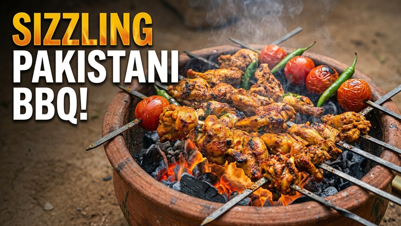 Traditional Pakistani BBQ | ASMR Cooking Sounds in Clay Pot ...