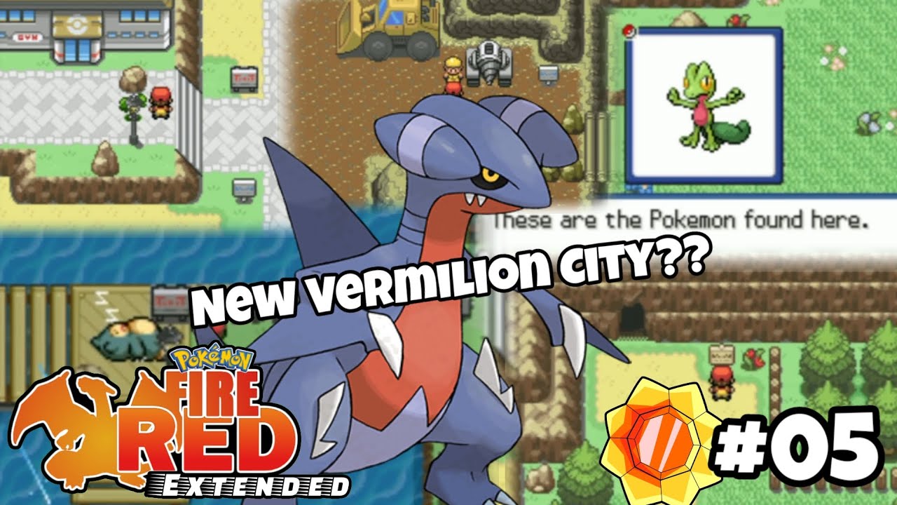 All New places in vermilion city😭 || Pokemon Fire Red Extended Ep-05 in ...