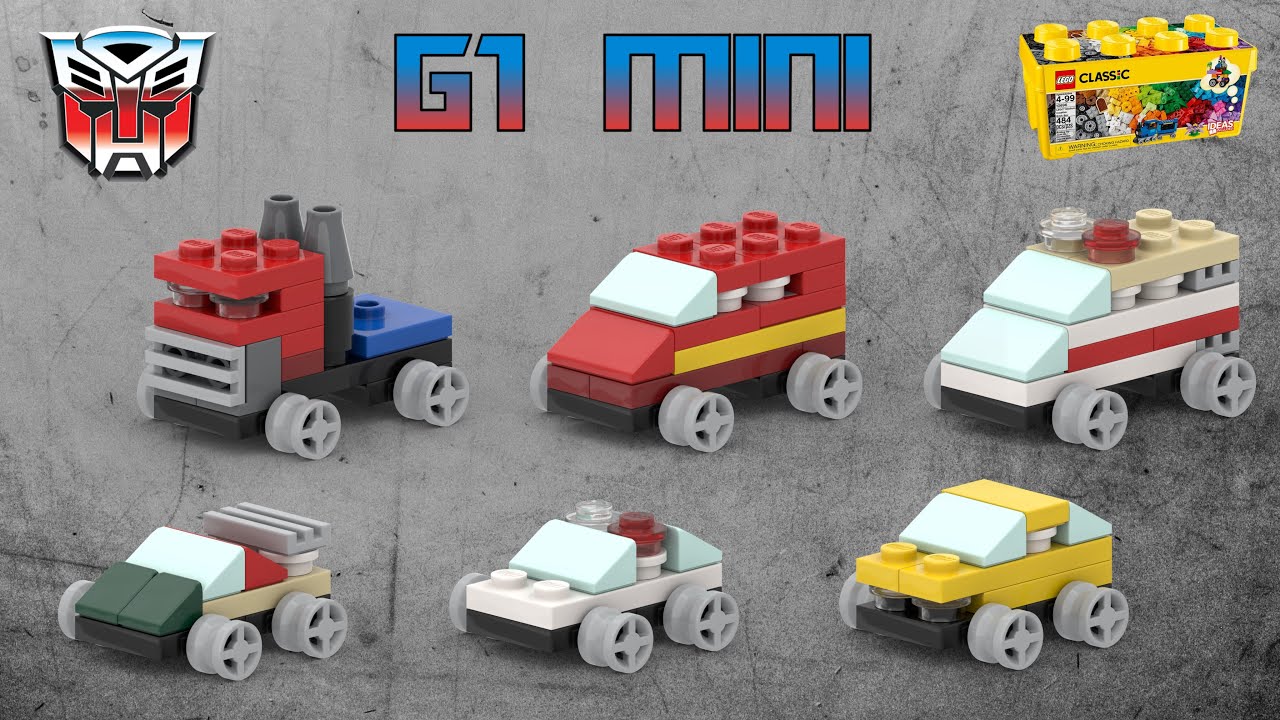 Transformers G1 Autobot Mini Vehicles Lego Classic 10696 - YouTube