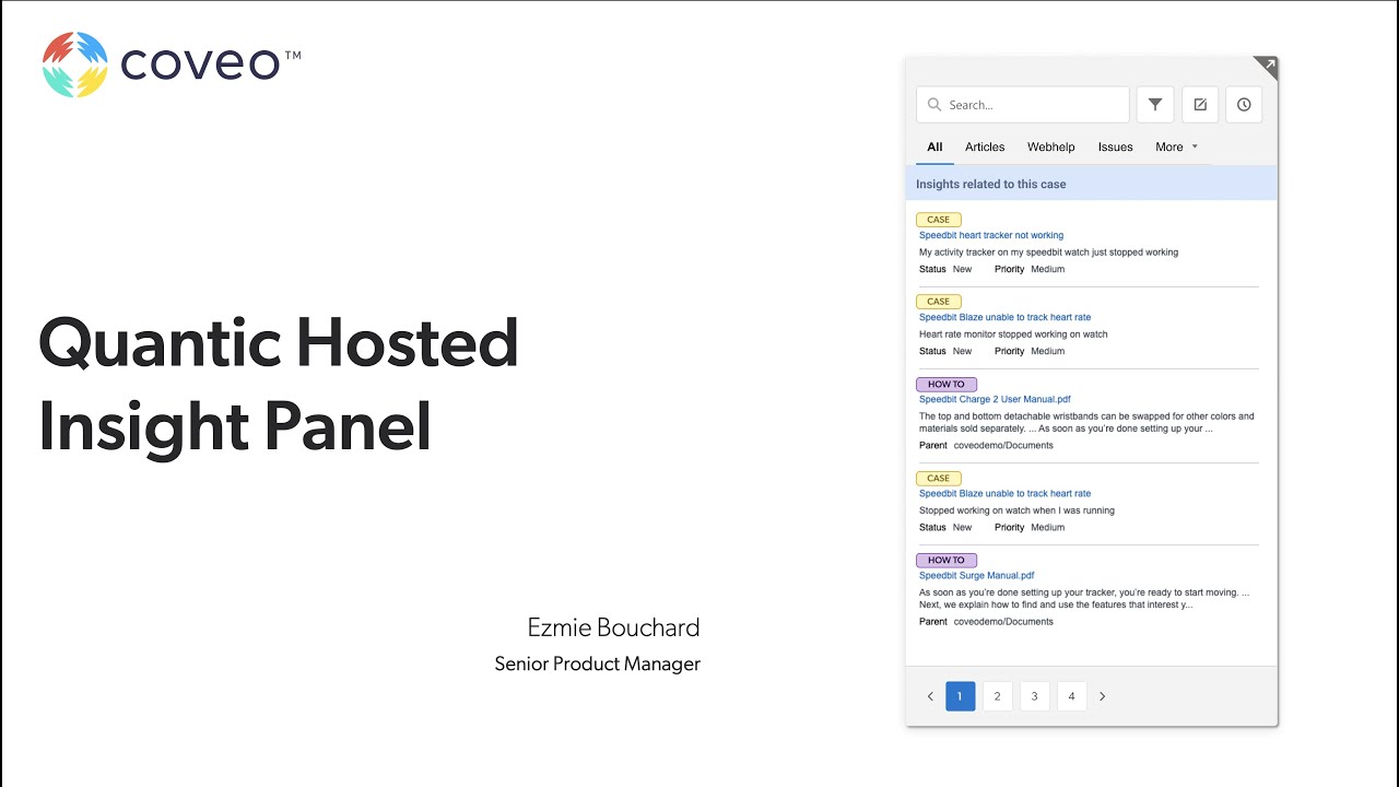Coveo Quantic Hosted Insight Panel Demo for Technical Support Agents ...