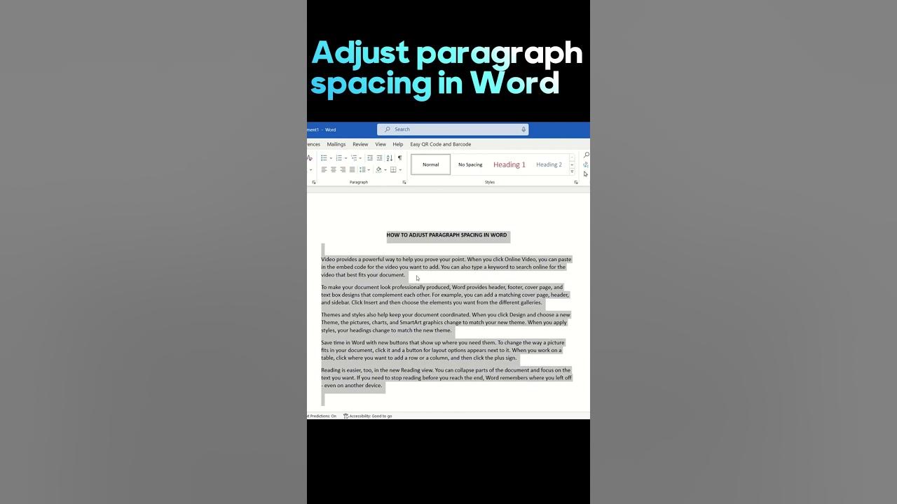 How to change paragraph spacing in Word #minhacademy #mswordtutorial # ...