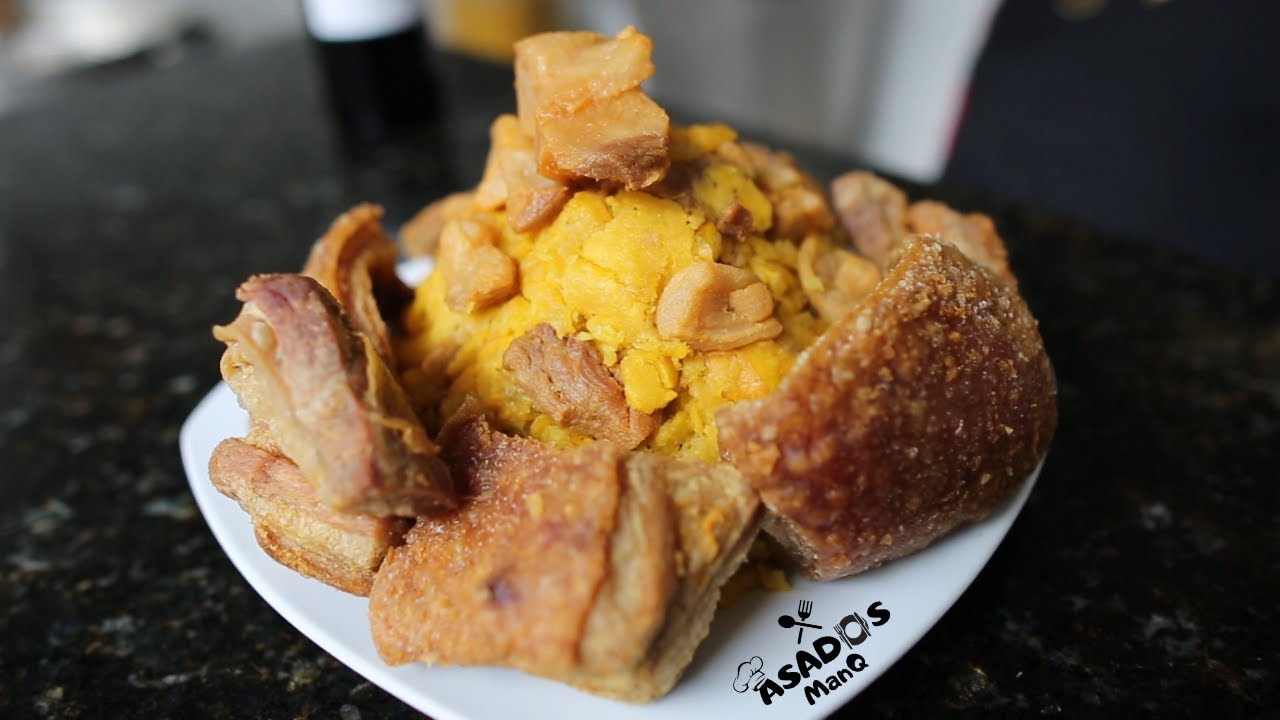 BOLON DE VERDE ECUATORIANO DE CHICHARON | ECUADOR | ASADOS ManQ - YouTube