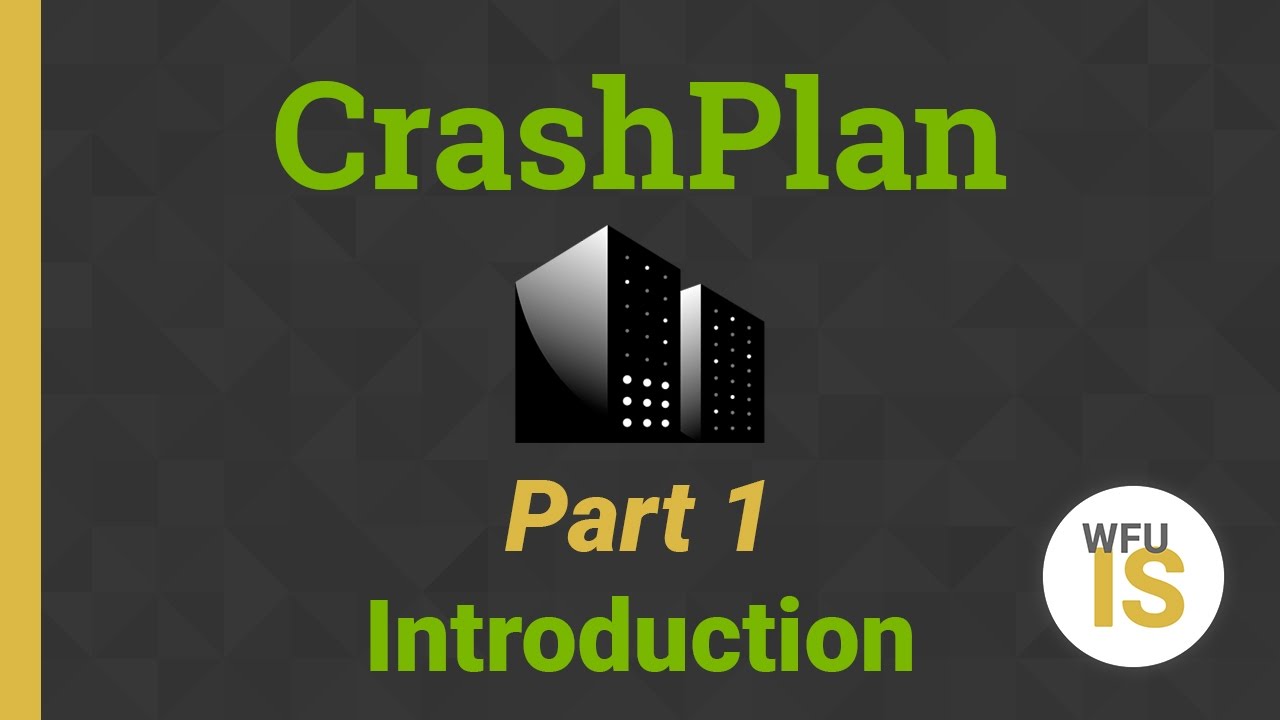 Introduction to CrashPlan - Part 1 - YouTube