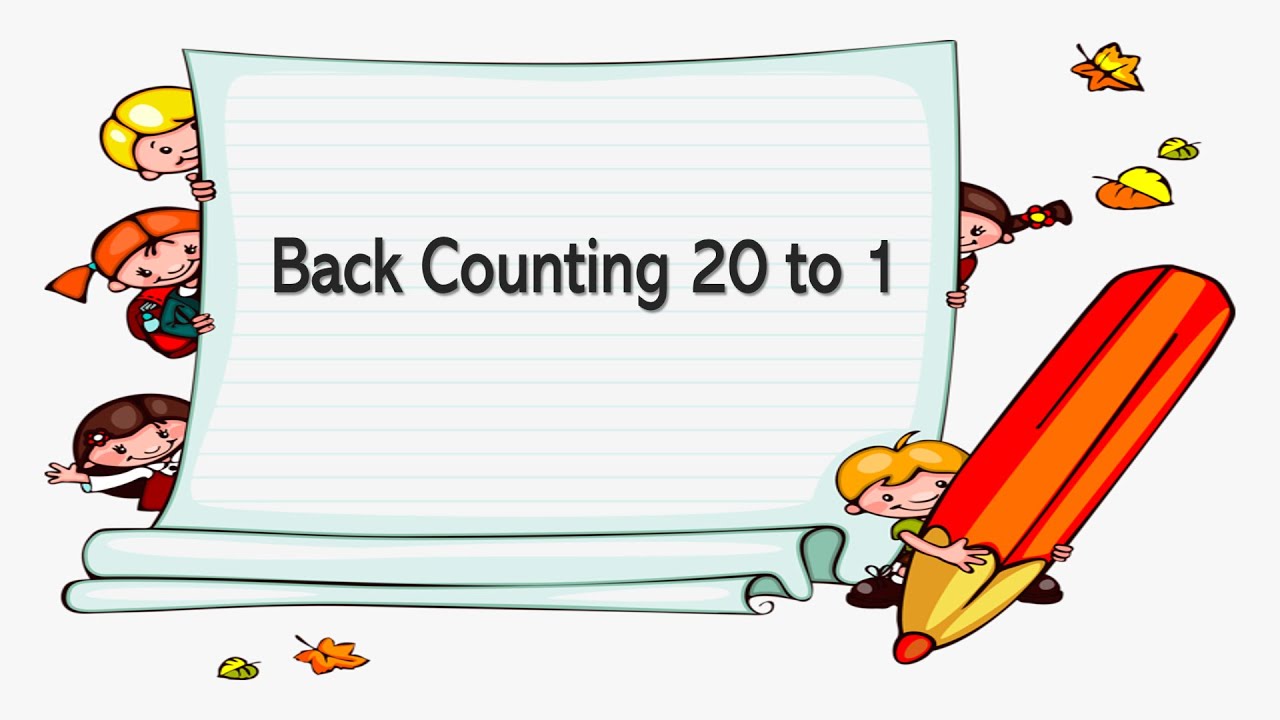 Back counting 20-1 | Learn Back Counting 20 to 1 | Twenty to One ...
