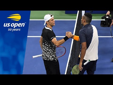 Nick Kyrgios Rallies during Night Session to Defeat Radu Albot