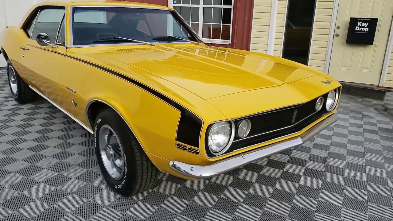 1967 Camaro Yellow Monica TX - YouTube