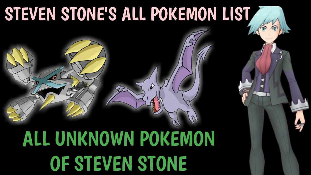 Steven Stone's all pokemon list || Dialga Zone #pokemon #steven_stone ...