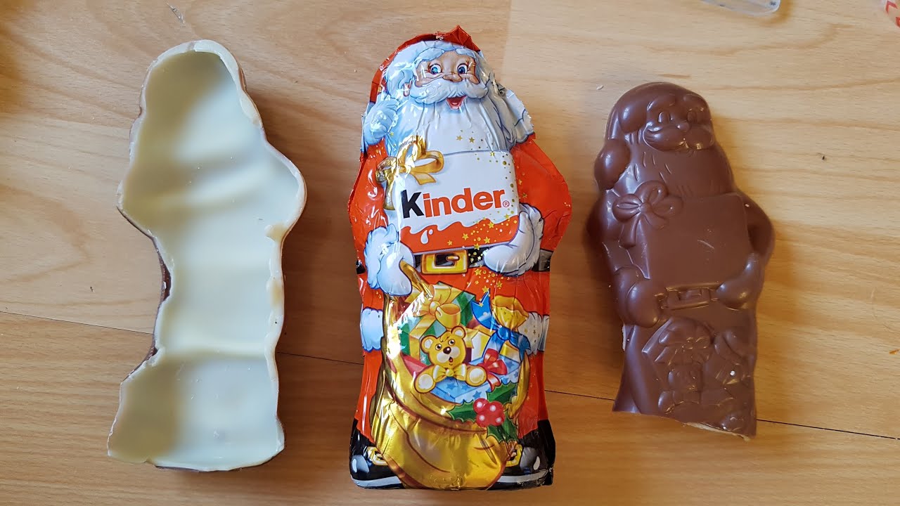 Kinder Santa Claus Milk Chocolate With a White Milk-Based Inner Layer ...