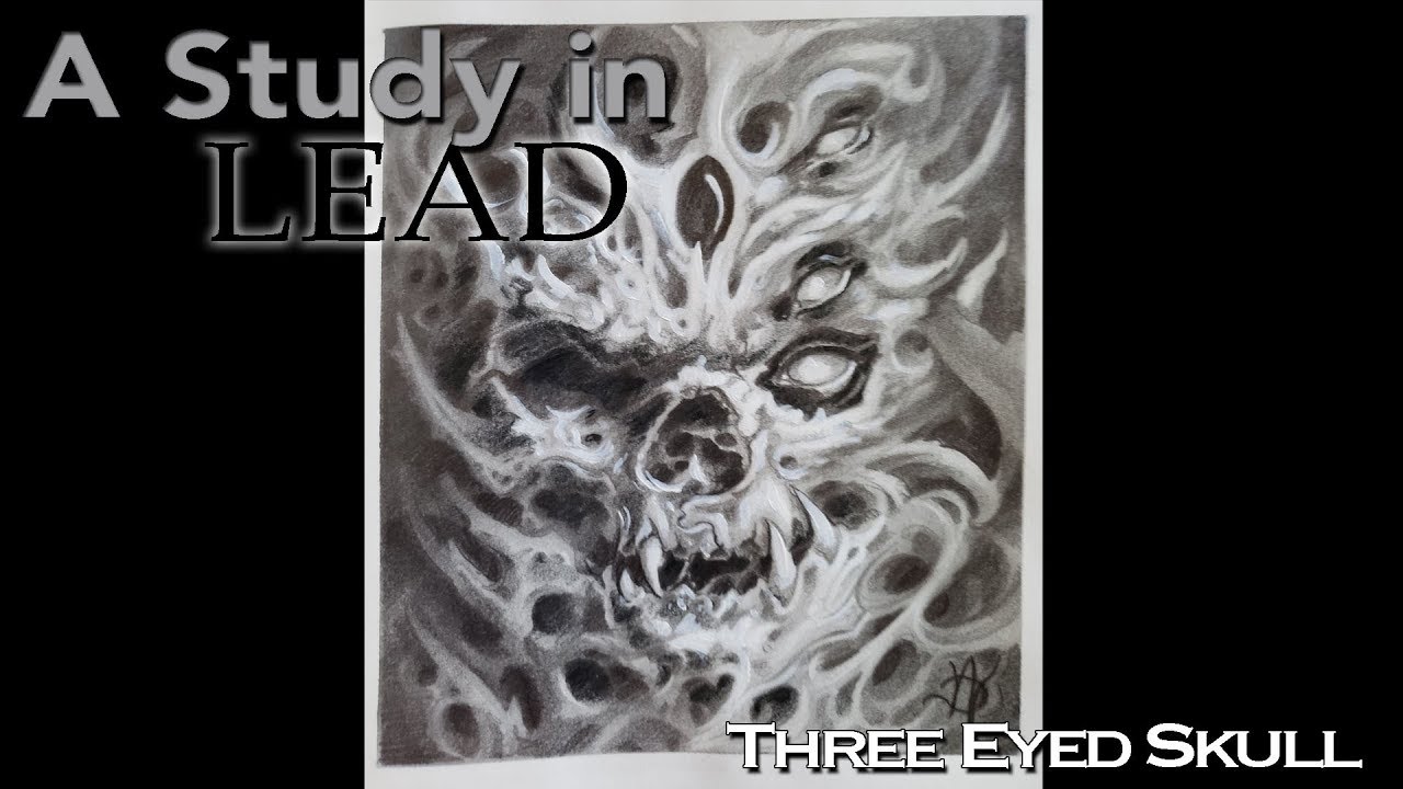 Third Eye Skull Graphite (Speed) Drawing - YouTube