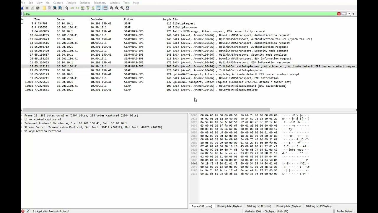 E-RAB Setup || Log Analysis || Wireshark - YouTube