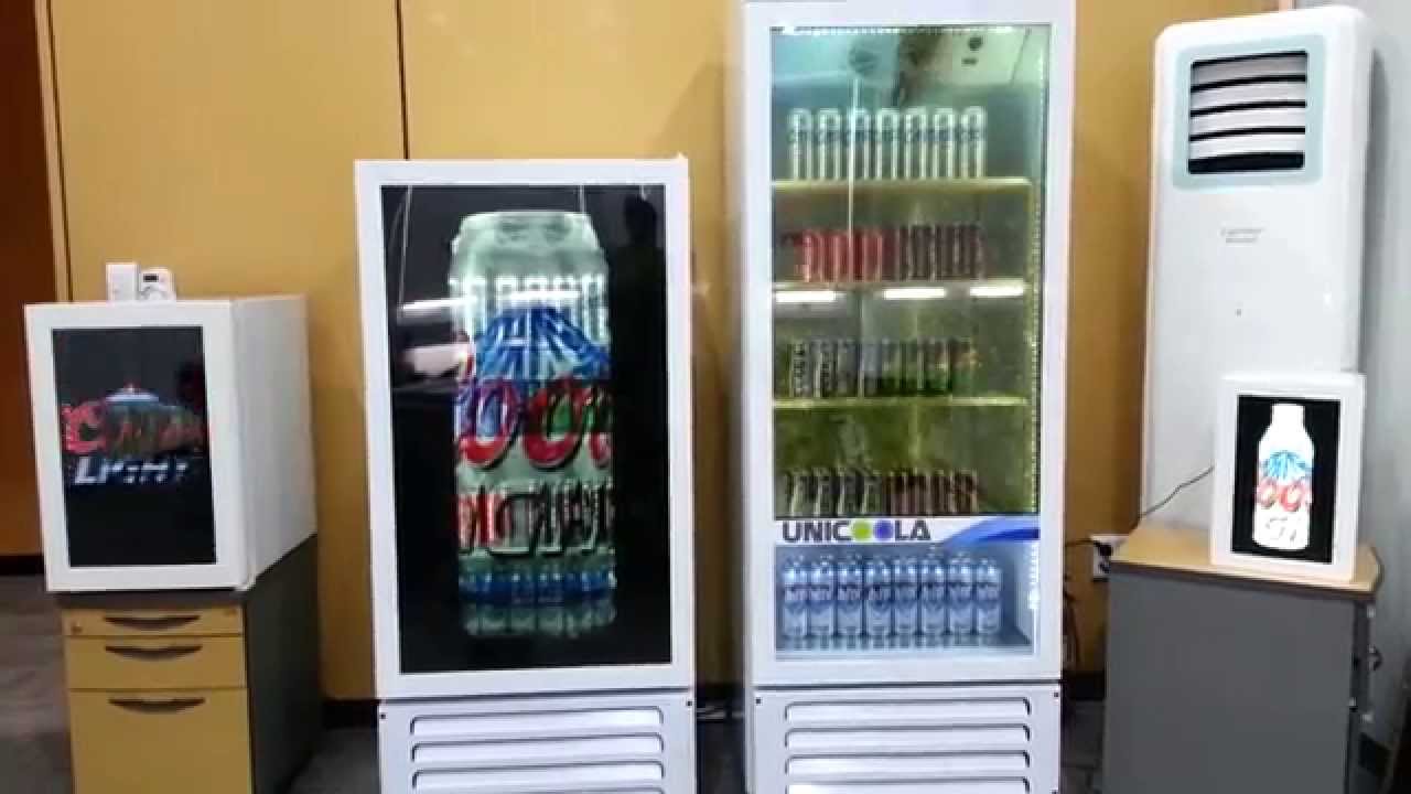 47" Transparent LCD refrigerator by Samilcds - YouTube
