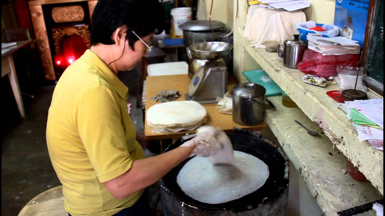 Making of Popiah Skin - YouTube